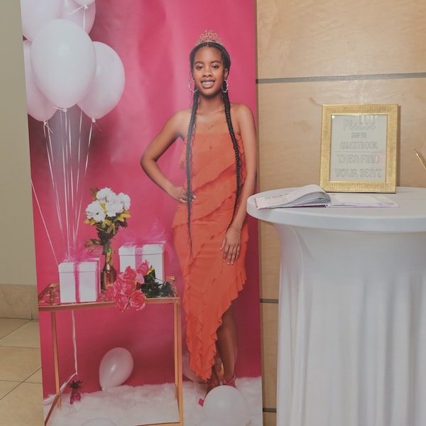 Custom Birthday Retractable Banner Stand INCLUDED With Full Color Print ...