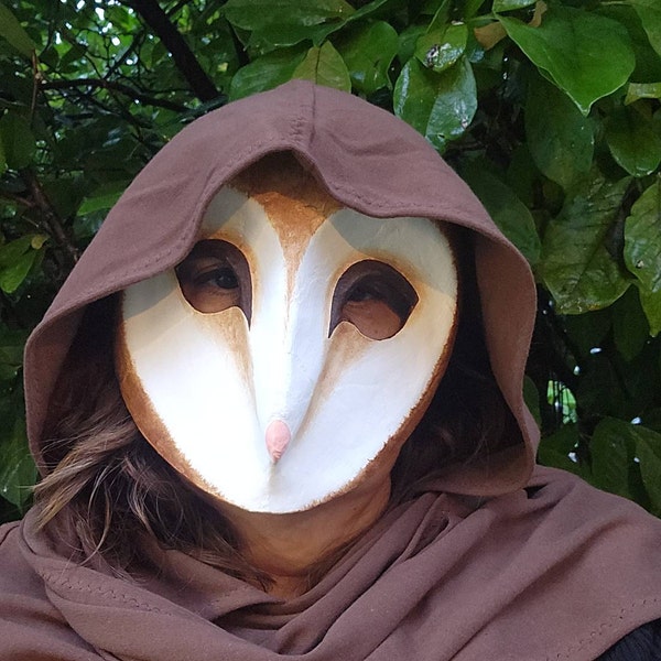 Plain White Mask Half Face - Etsy