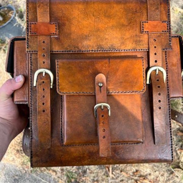 Toshiro Leather Backpack, PDF Pattern, Video Instructions, Leather ...