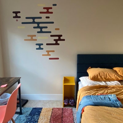 Abstract Shapes Wall Decal Pattern - Etsy