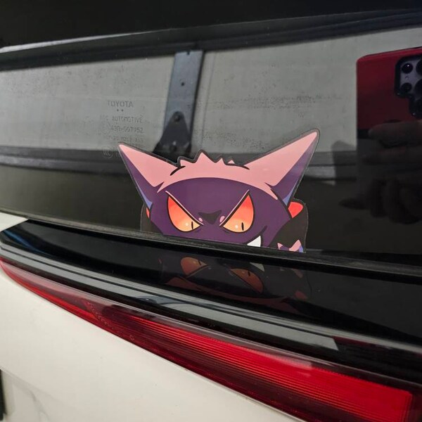 Ghost Sticker Peeking Ghost Car Sticker Peeking Vinyl Car Decal Weather ...