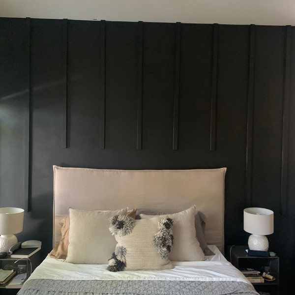 Headboard Slipcover Natural Linen, Custom Made Linen Headboard Cover ...