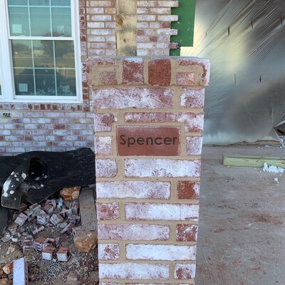 Personalized Full Size Brick. Brick's Custom Engraved as a Memorial ...