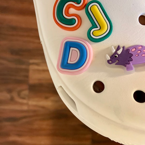 Colorful Letters / Numbers PVC Shoe Charms for Your Crocs / Silicone ...
