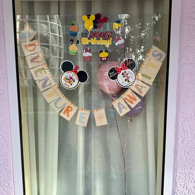 Disney Summer Banner Mickey and Minnie Banner Disney Summer Decoration ...