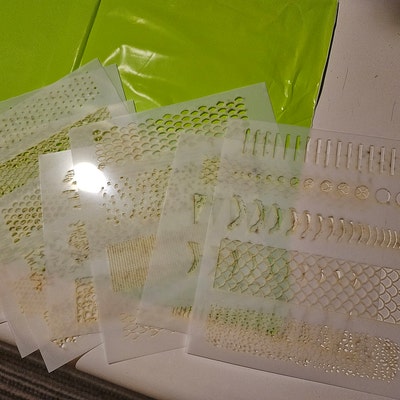 Custom Stencil reverse Scales Patterns - Etsy