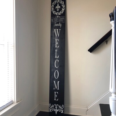 Hello Cursive Welcome Porch Sign, Summer Sign, Spring Sign, Modern ...