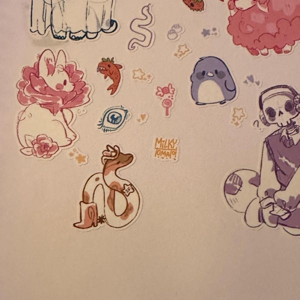 Live Stream Doodles Sticker Sheet #1 - Etsy