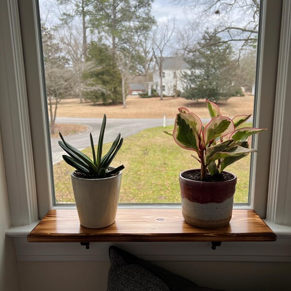 Plant Shelf for Window Sill | Window Sill Shelf | Farmhouse Decor ...