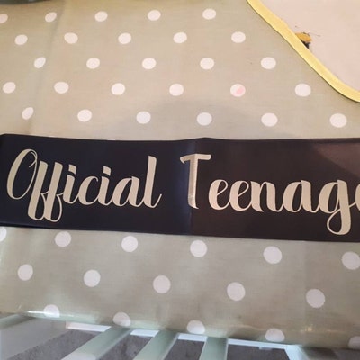Personalised Sash Thirteenth 13th Birthday Teenager Boy Girl Any Age ...