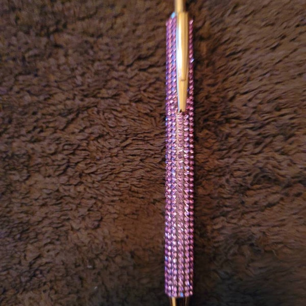 Colored Diamond Top Pen With Crystals. - Etsy