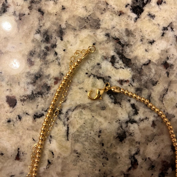 Coin Layered Chain Necklace 18K Gold Filled Necklaces Set Toggle Chain ...