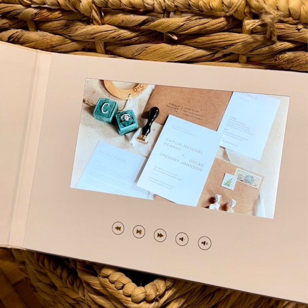 OUR WEDDING Video Book | Video Book That Plays Your Wedding Video ...