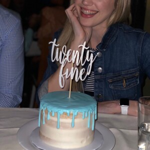 Twenty Fine Cake Topper/ 29th Birthday/ 25th Birthday - Etsy