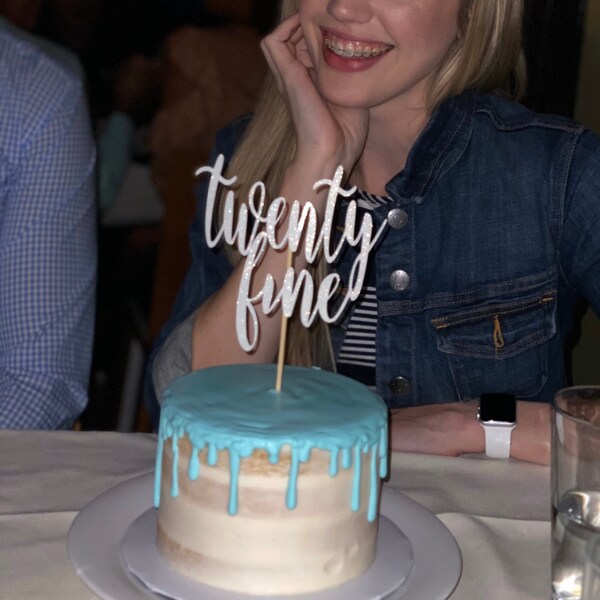 Twenty Fine Cake Topper/ 29th Birthday/ 25th Birthday - Etsy