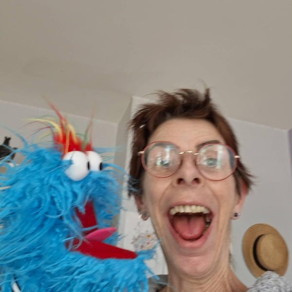 Blue Shaggy Chin Pro Monster Hand Puppet - Etsy