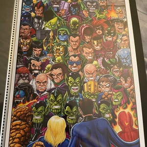Spider-man Rogues Gallery 11x17 Fine Art Print - Etsy