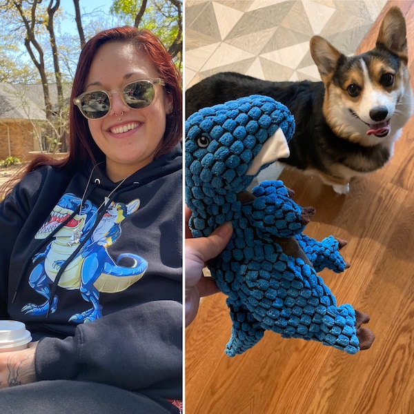 Corgi Tri Color Dinosaur T Rex Shirt / Corgi Tricolor Shirt / Dinosaur ...