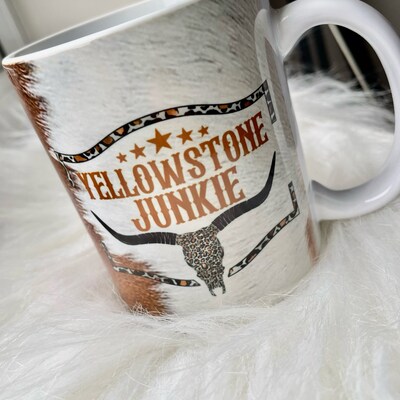 Yellowstone Junkie Mug Wrap Png 11 Oz & 15 Oz Coffee Mug - Etsy
