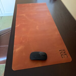 Leather Desk Mat Custom Desk Pad Extra Large Desk Mat | Etsy