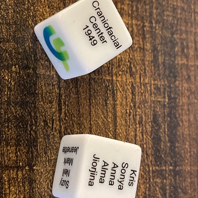 Custom Pair Dice / Text on All Six Sides /numbers, Letters or Logos ...