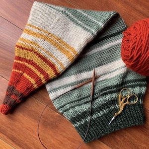 Knit Hat Pattern, Stocking Cap Knitting Pattern, Womens Hat, Mens Hat ...