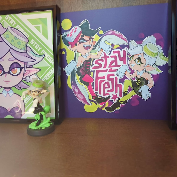 Splatoon A4 Art Prints - Squid Sisters - off the Hook - Deep Cut - Etsy