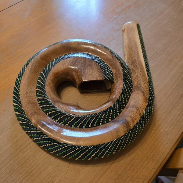 Spiral Didgeridoo Instrument , Travel Didgeridoo Small Digeridu ...