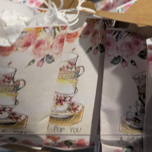 Printable Tea Bag Gift - Friendship Mini Tags - Tea Bag Gift Tags - Tea ...