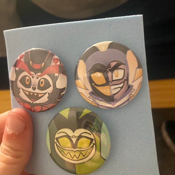 Hazbin Hotel & Helluva Boss Buttons! - Etsy