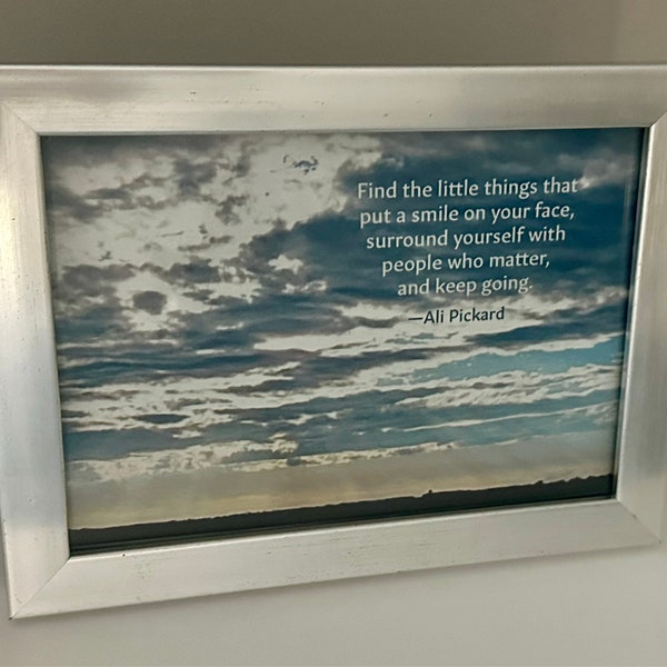 Custom Quote Photo Print or Canvas - Personalized Photo Gift, Framed - Etsy