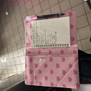 Purple Daisies Floral Server Book for Waitresses - Etsy