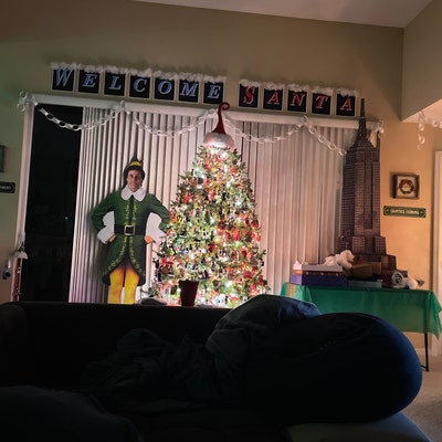 Elf Banner Elf Movie Printable Banner Elf Movie Party Welcome Santa ...