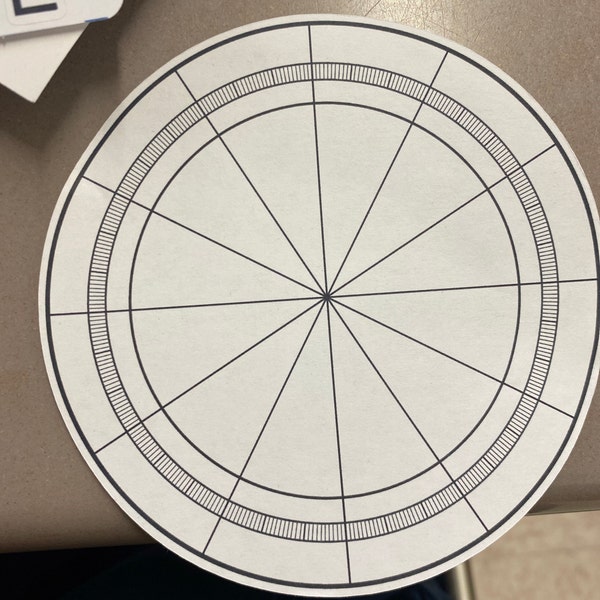 Astrology Birth Chart Sticker, Astrology Stickers Worksheet, Astrology ...