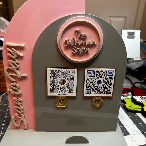 SVG Double Arch Sign With Business Card Holder, Digital Download ...