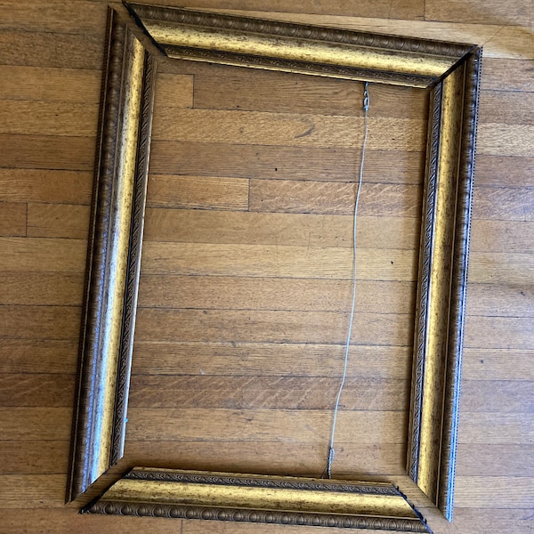 Arqadia Gothic, Aged Gold Picture Frame With Glass, 3.125" Wide, 25 ...