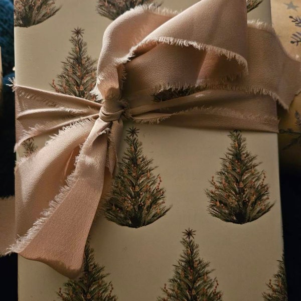 Wrapping Paper: Elegant Beige Floral Pattern {wedding, Holiday ...