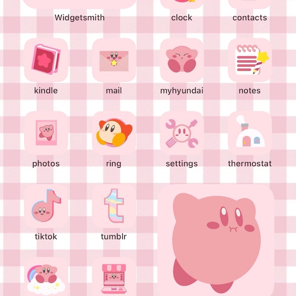 Cute Kirby's Dream Bffet Digital Planner Goodnotes Templates Digital ...