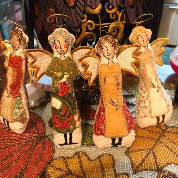 Special CHRISTMAS OFFER: 3 Medium Size Angel Dolls ITH + 3 Freestanding ...
