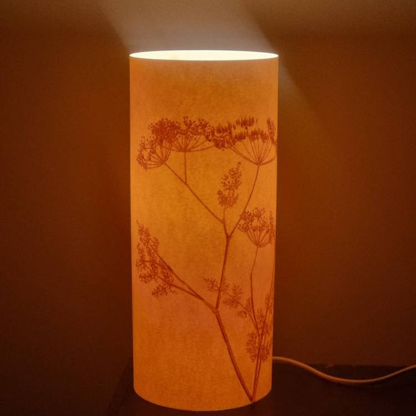 Botanical Paper Lamp, Flower Bedside Lamp, Table Desk Lamp, Sakura ...