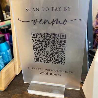 Personalized Venmo Sign, QR Code Sign, Scan to Pay Venmo QR Code Sign ...