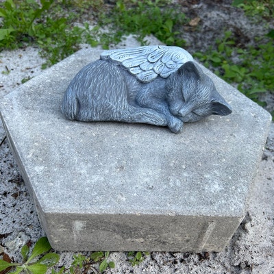 Dog Angel Statue Corgi Angel Dog Memorial Pembroke Welsh Corgi Concrete ...