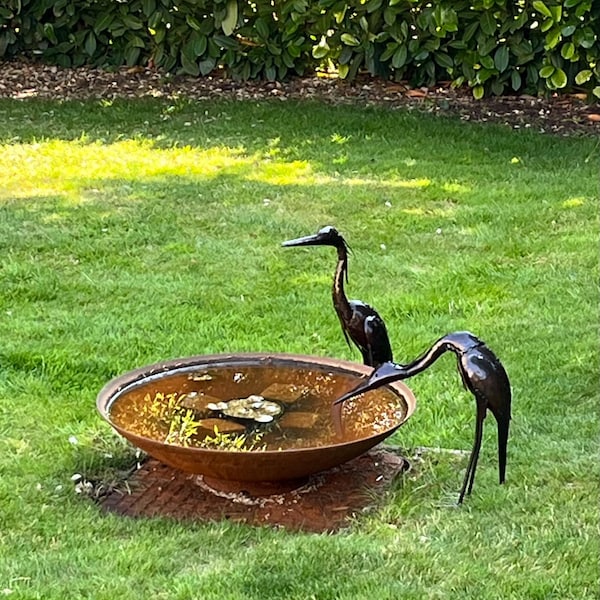 Metal Pheasant Garden Ornament Sculpture Art - Handmade Recycled Metal ...
