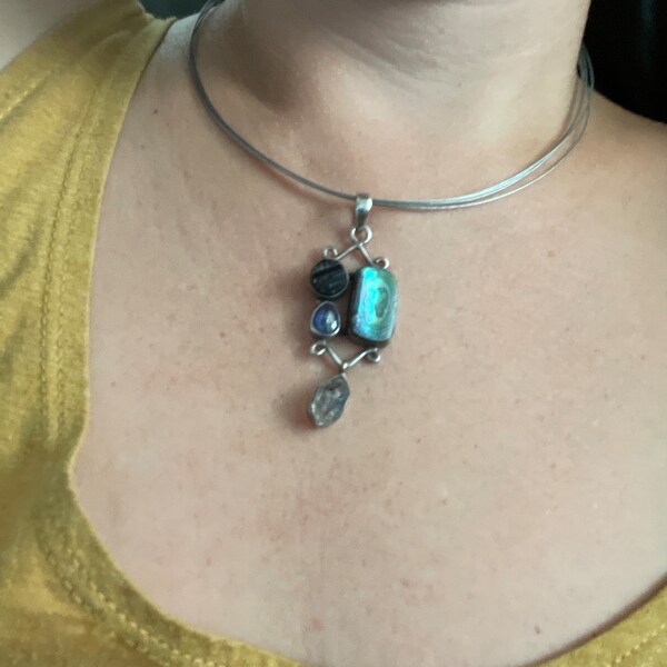 Stainless Steel Multi-strand Cable Wire Neck Ring Necklace- Available ...