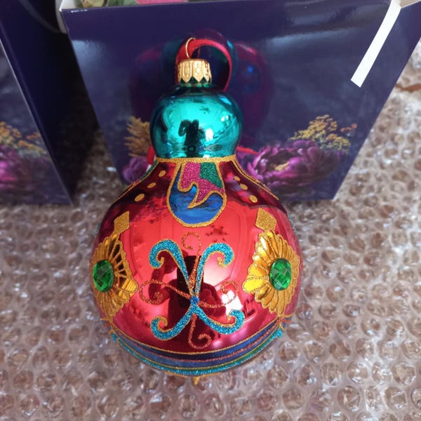 Venetian Reflector Polish Glass Ornament Cityscape Reflections Kenzies ...