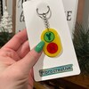 Bluey Inspired Yes/no Button Acrylic Keychain - Etsy