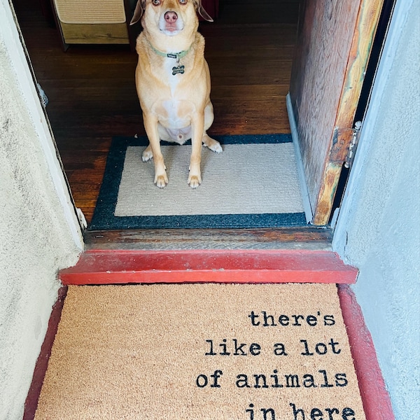 Go Ahead Just Walk All Over Me | Welcome Mat | Front Porch Decor | Cute ...