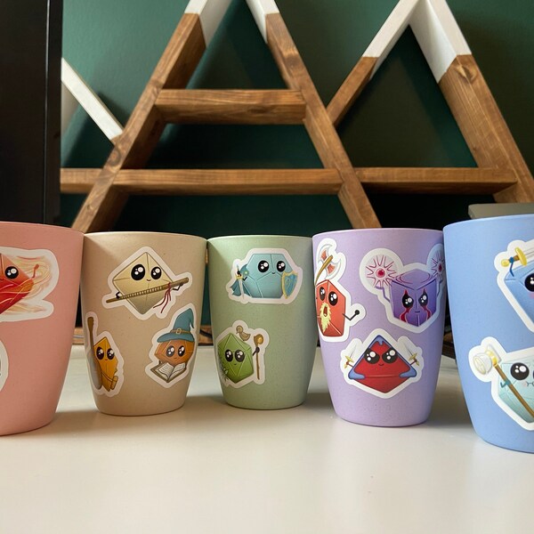 Cute Dice Sticker Packs | Cute Dnd Gift | Kawaii Gift for Dm | Dungeons ...