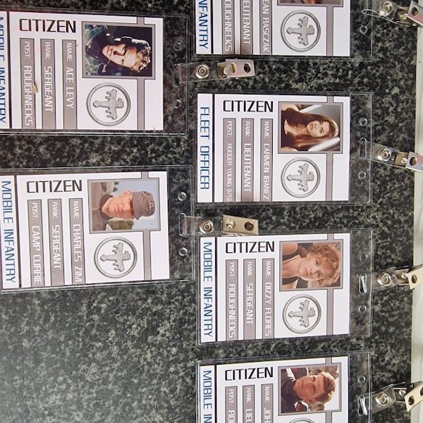 Ghostbusters - Clip-on ID Photo Pass Badge Set Prop Collection Cosplay ...