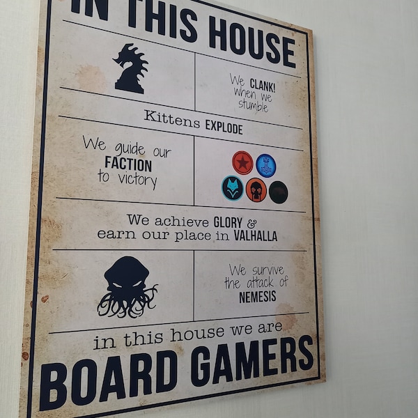 Printable Custom Vintage Style Board Game Wall Art~personalized Table ...